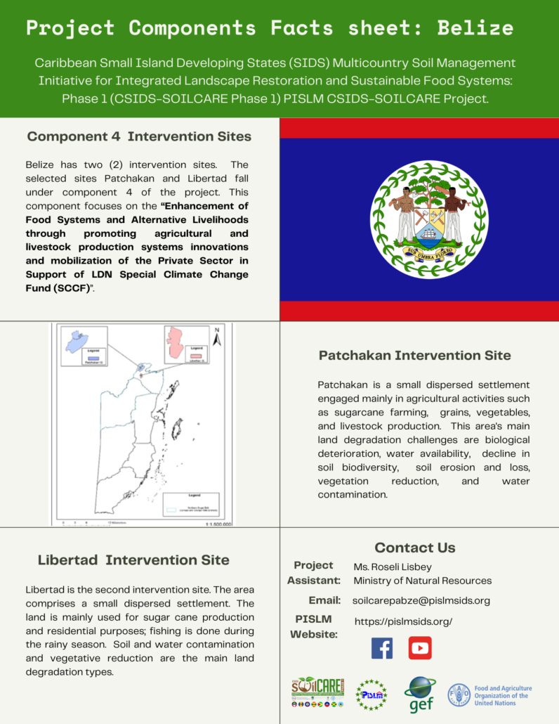 Project Components Factsheet: Belize – PISLM Knowledge Hub